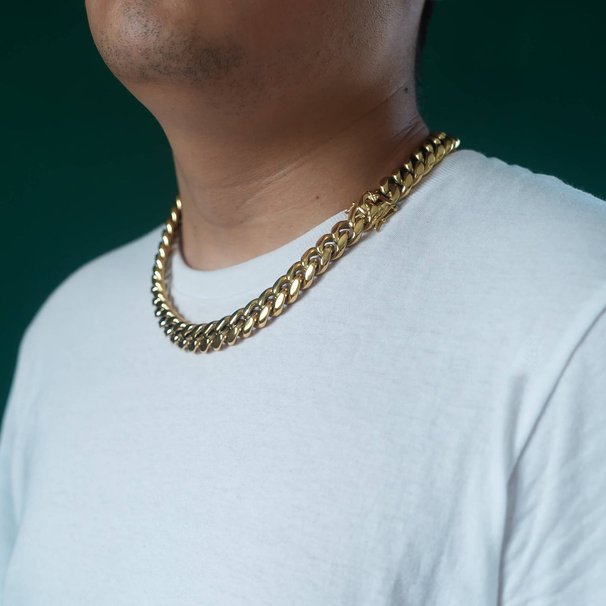 Miami Cuban Link 14mm Chain Custom Lock Box Gold – LuxeXotic